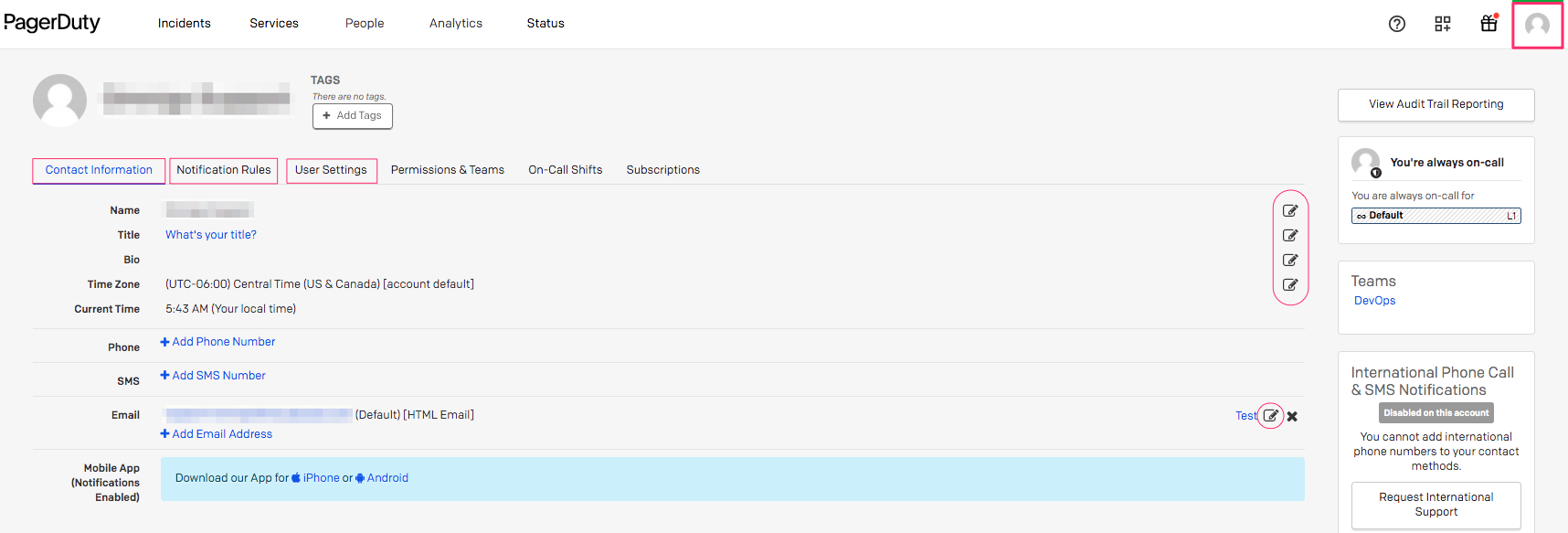 Basic PagerDuty Configuration